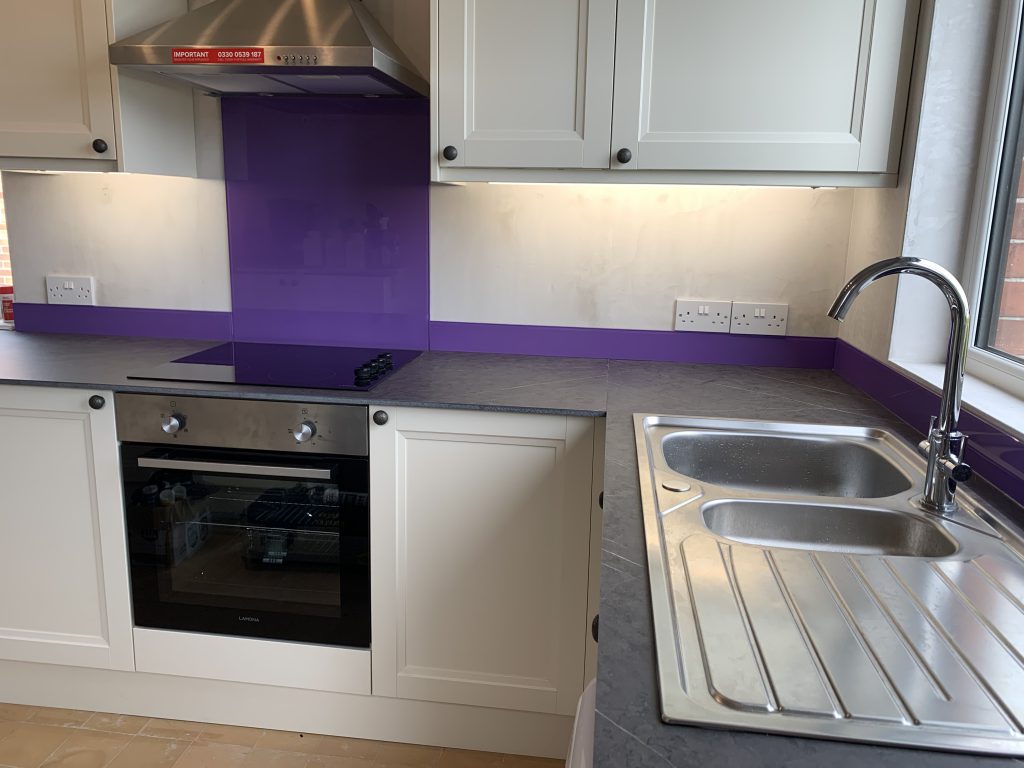 Coloured Splashbacks Purple - MCK Splashbacks